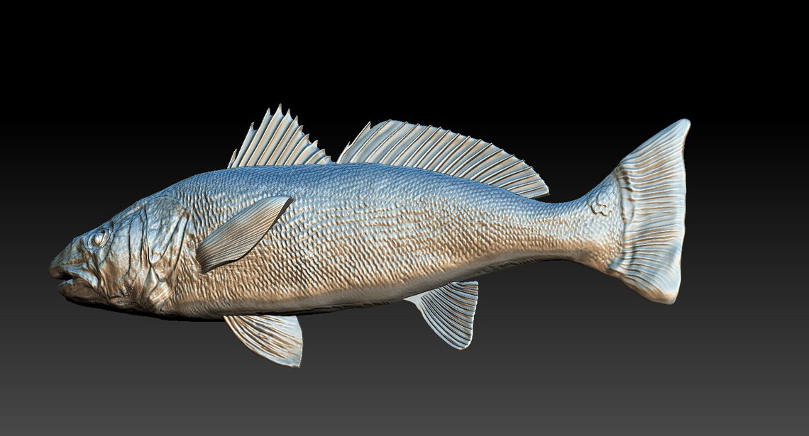 3D STL File for CNC Red Fish - Etsy