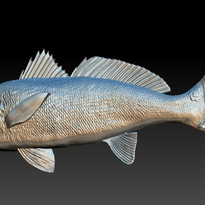 3D STL File for CNC - Red Fish - Etsy