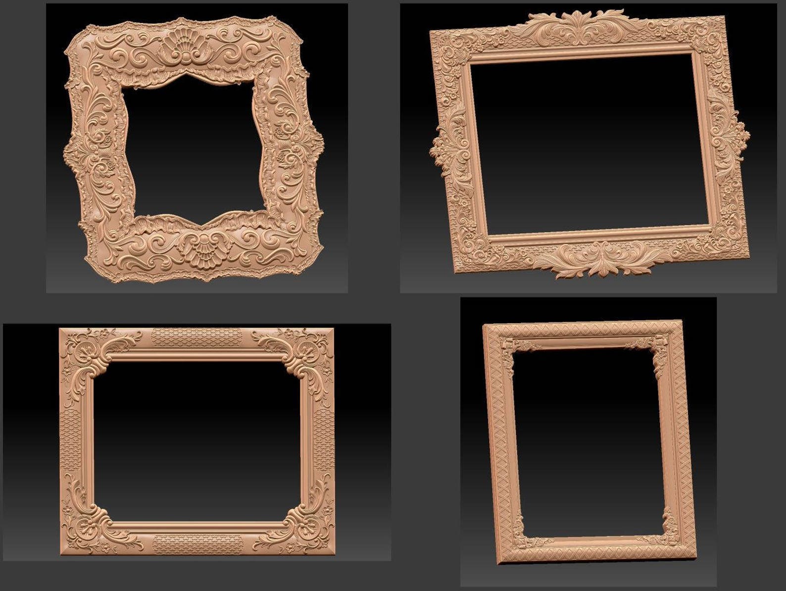 3D STL Model 40 Pcs Frame Models Set 2 | Etsy