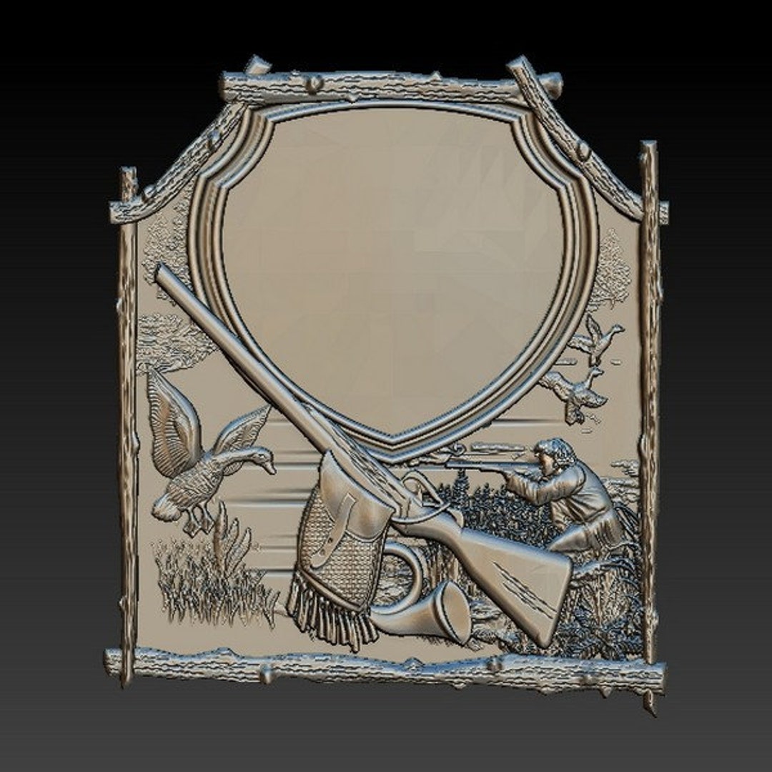3D STL Model for CNC - Hunting Scene - Etsy