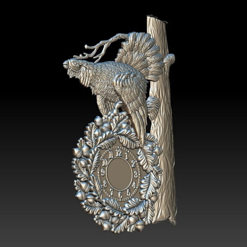 3D STL Model Wall Clock 31 - Etsy