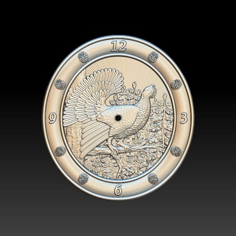 3D STL File for CNC - Wall Clock 18 - Etsy