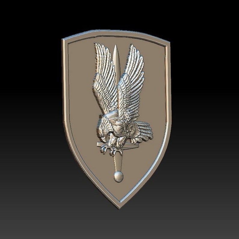 3D STL Model for CNC Eagle With Sword - Etsy