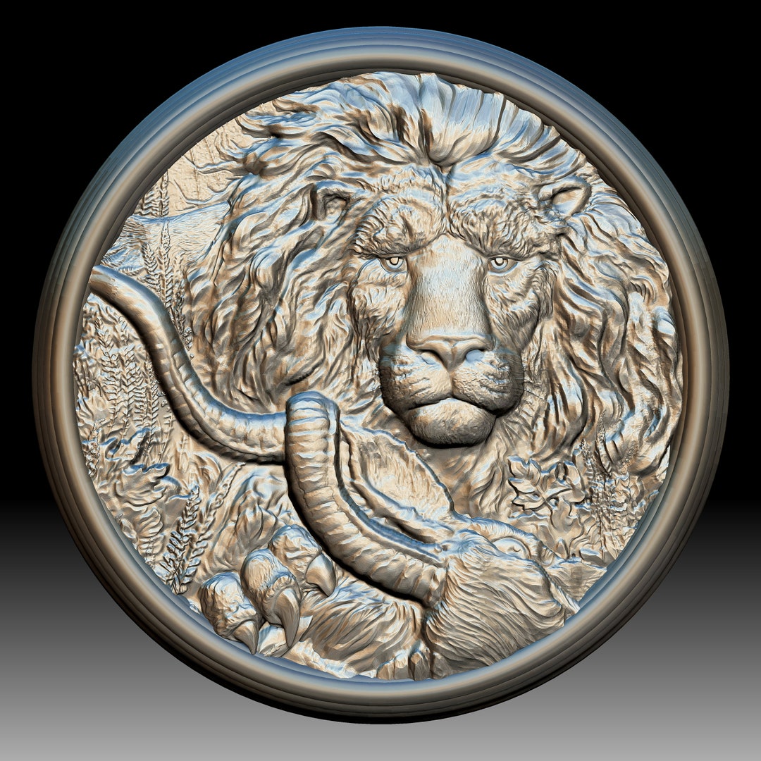 3D STL File for CNC - Lion V2 - Etsy