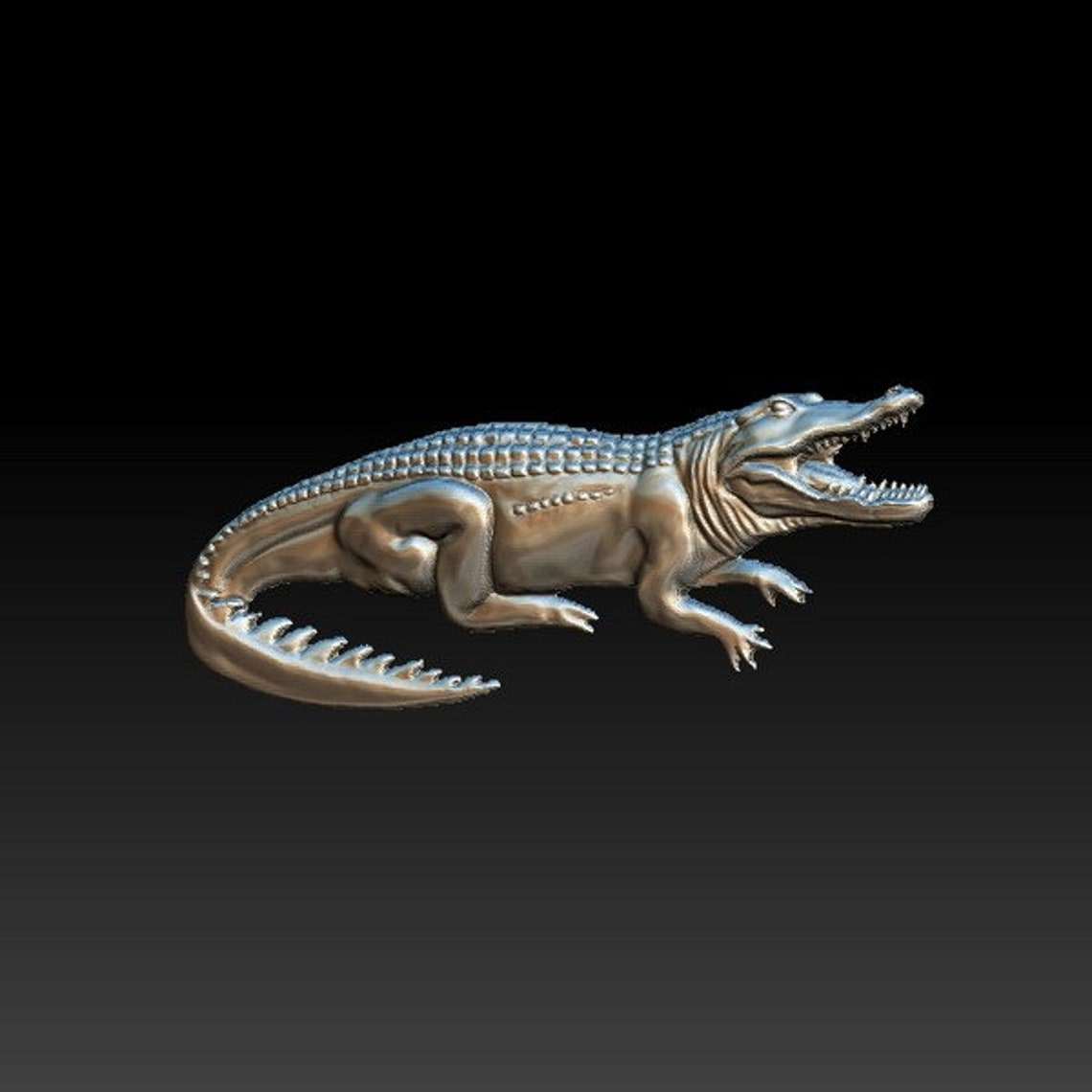 3D STL Model for CNC Crocodile - Etsy