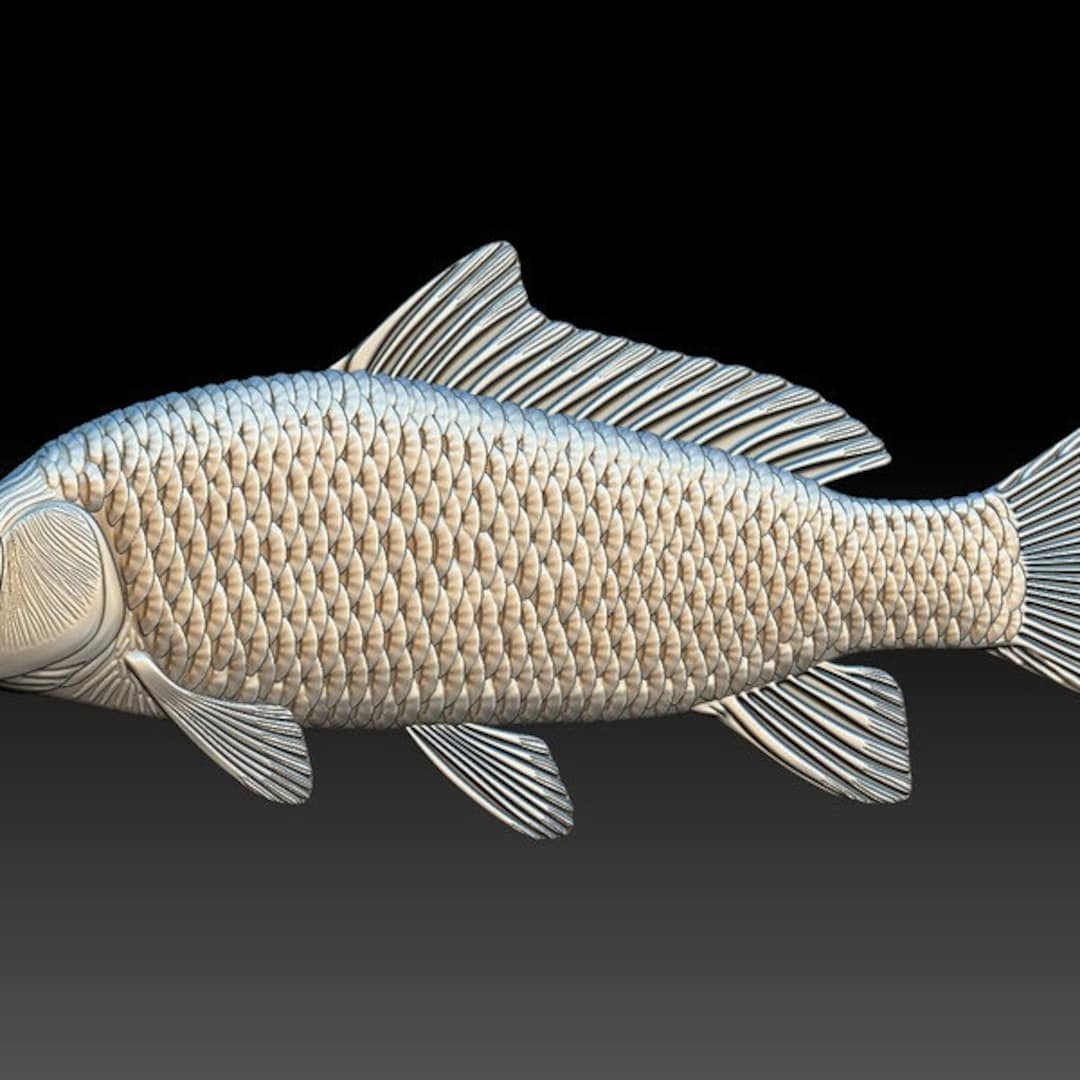 3D STL File for CNC - Fish V1 - Etsy