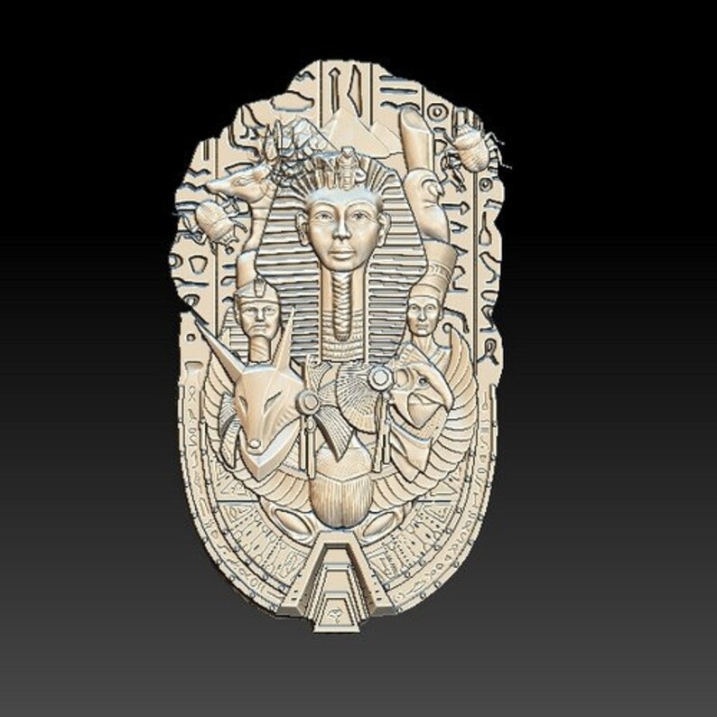 3D STL File for CNC - Egyptian Tablet - Etsy