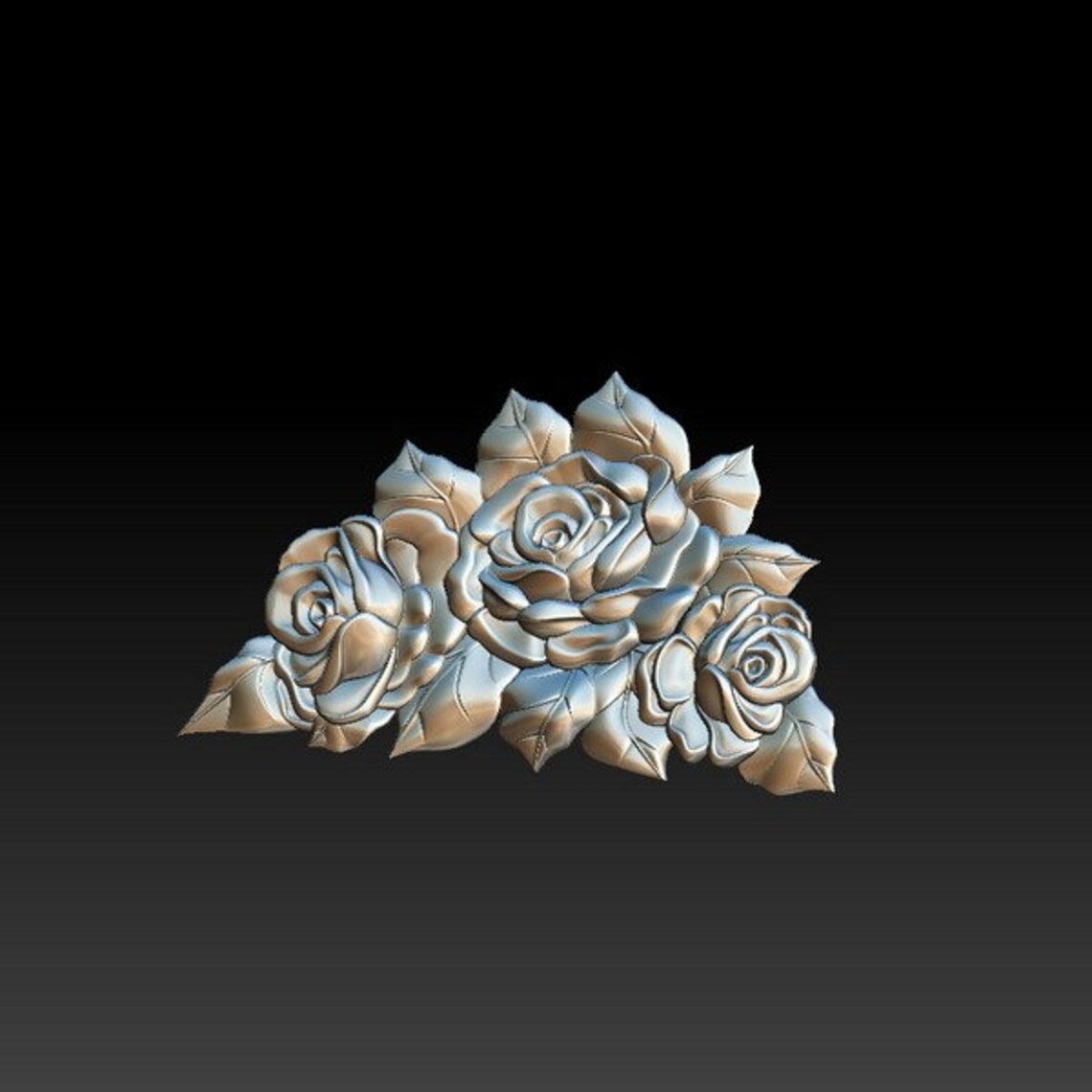 3D STL File for CNC Rose (Download Now) - Etsy