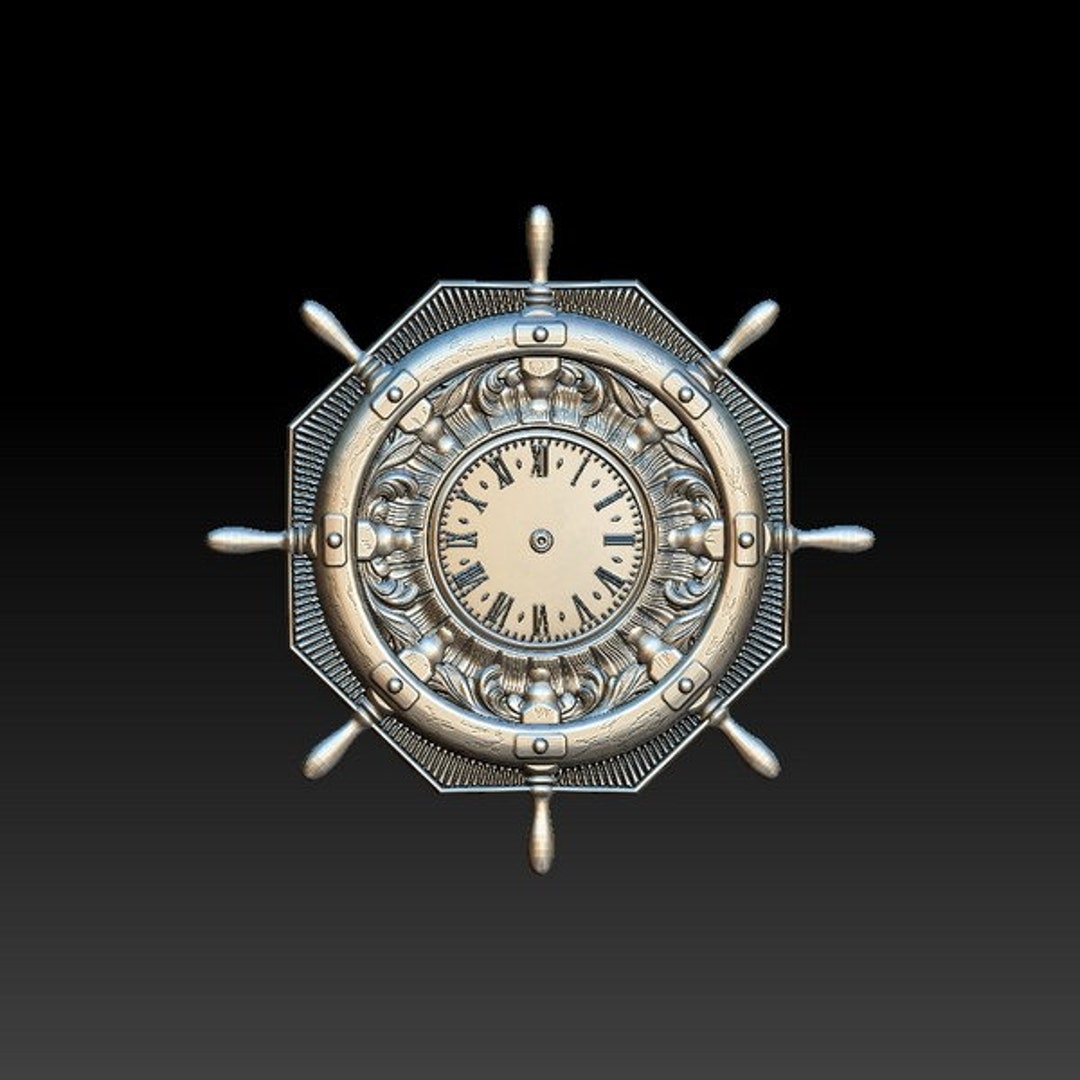 3D STL File for CNC - Wall Clock 32 - Etsy