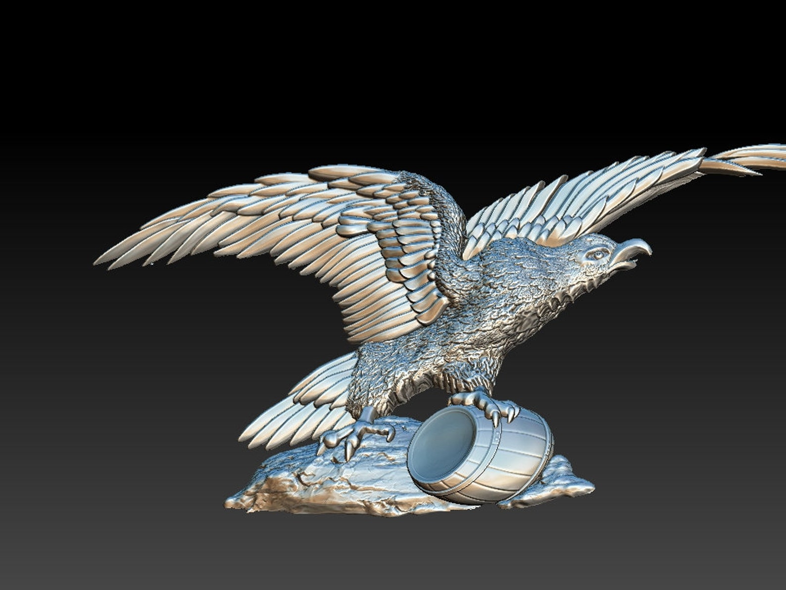 3D STL Model Eagle | Etsy