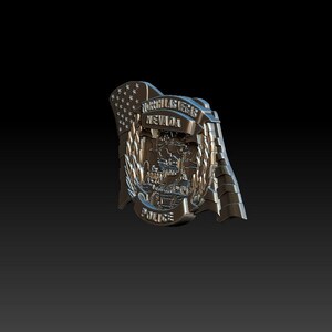 3D STL Model for CNC - Badge Police Nevada USA V1 - Etsy