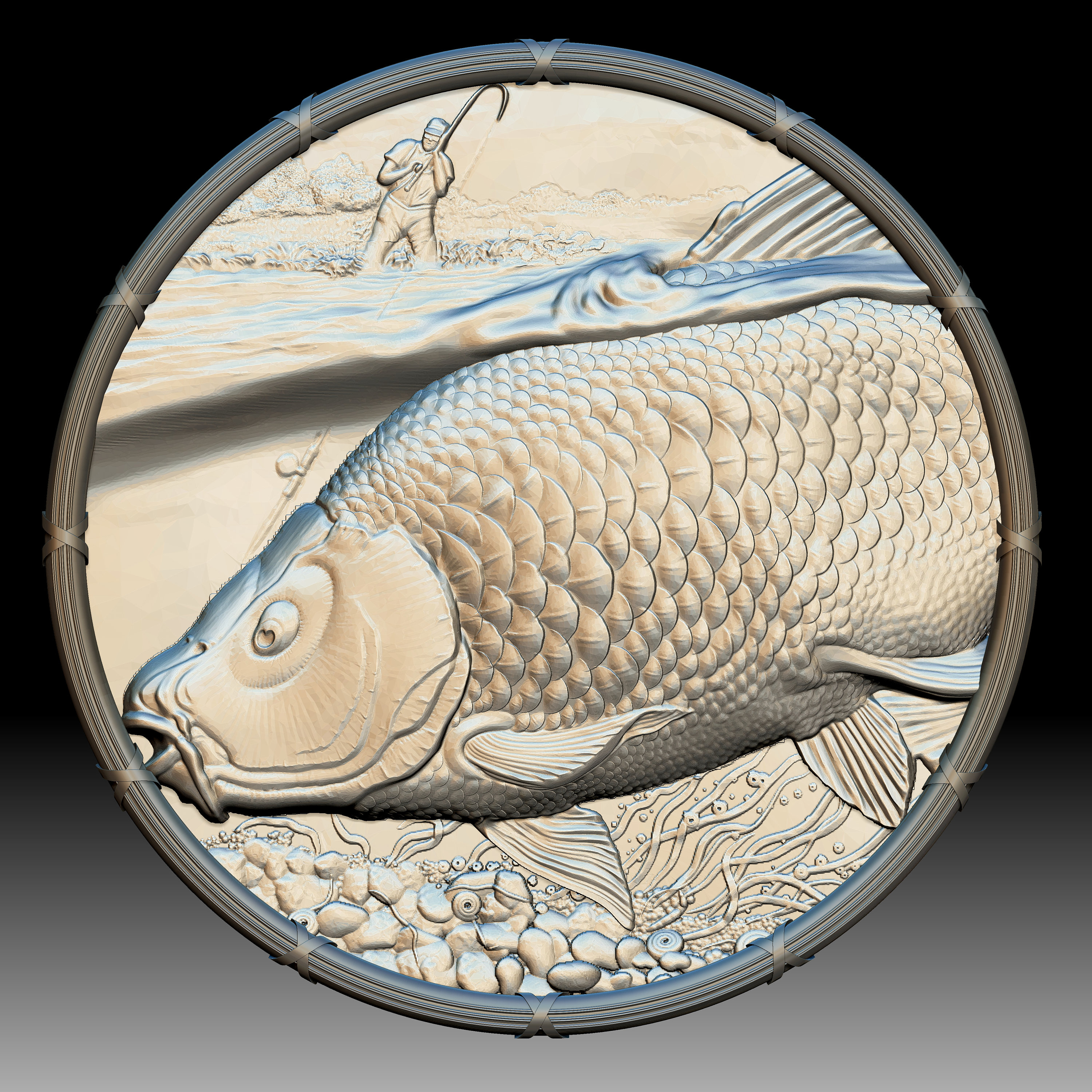3D STL Model for CNC Fishing V1 - Etsy