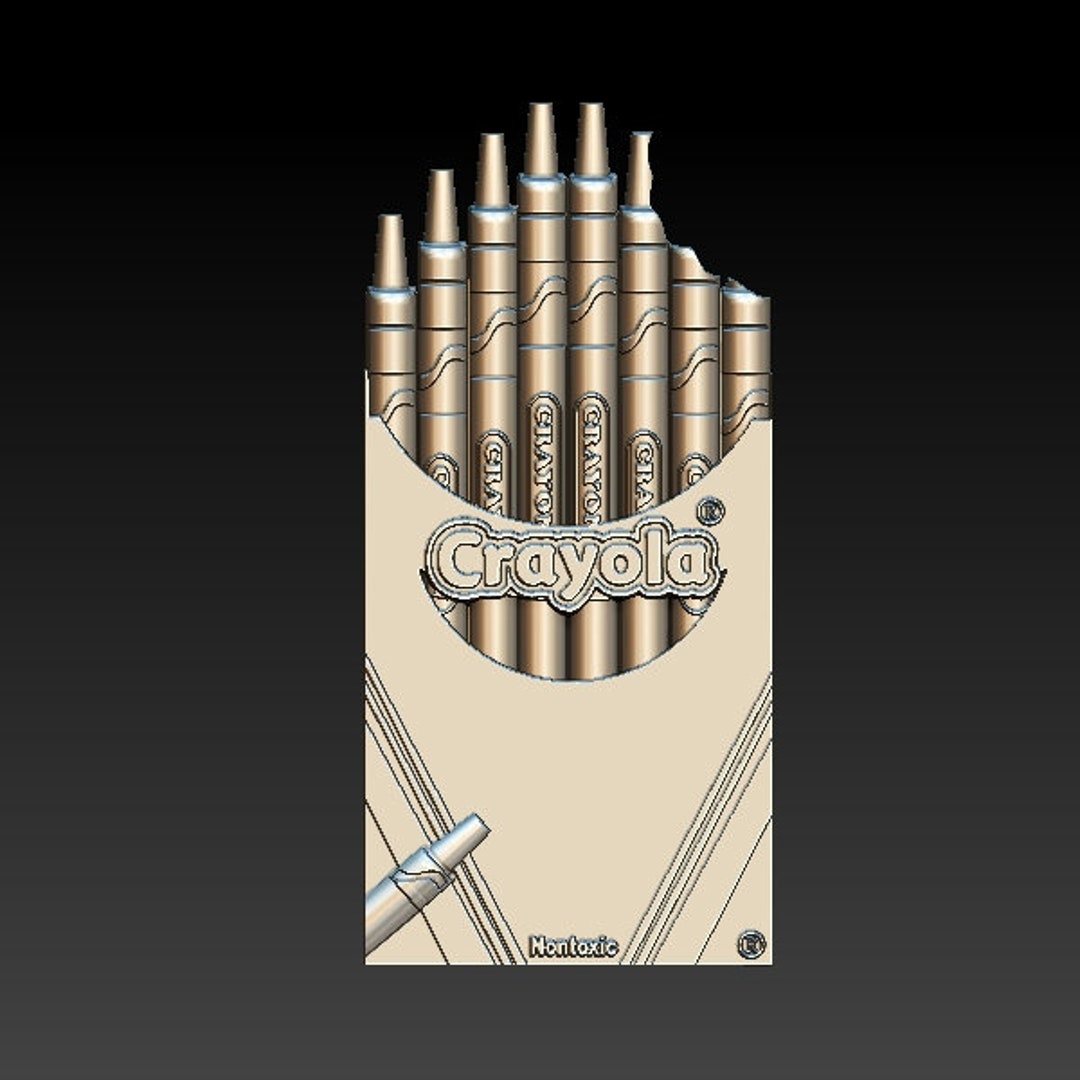 3D STL File for CNC - Crayola Bite Pack - Etsy