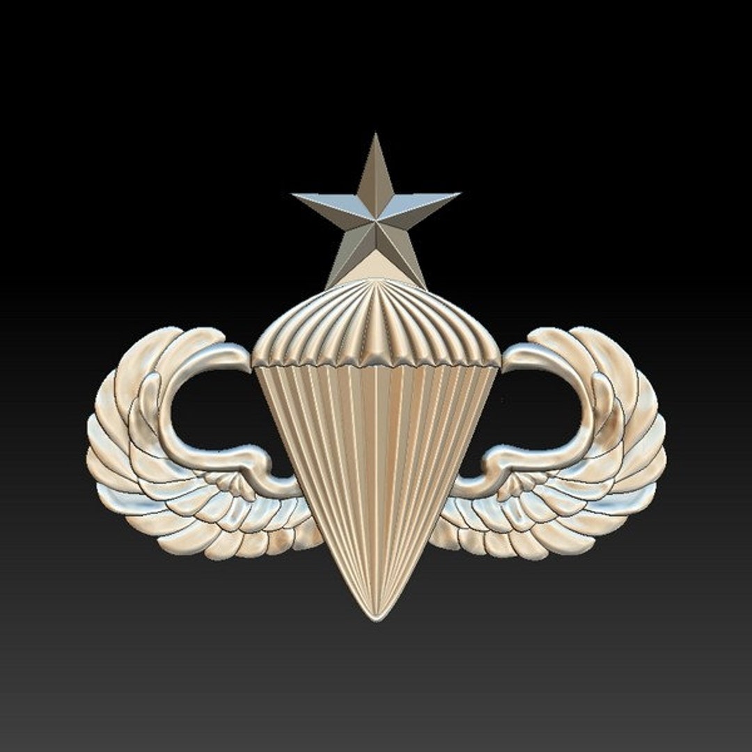 3D STL Model for CNC - Badge USMS Force Recon - Set 4 Stl Files With Hi ...