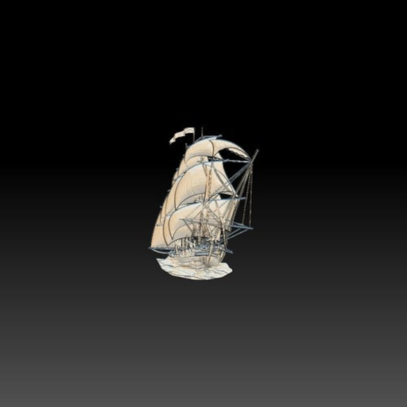 3D STL File for CNC Ship_04 - Etsy