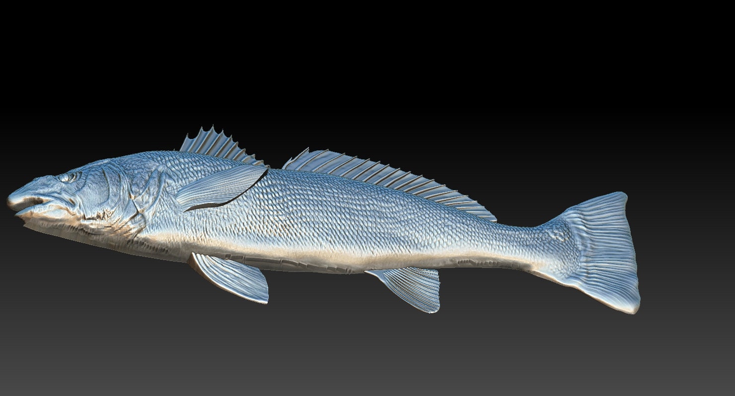 3D STL File for CNC - Red Fish - Etsy