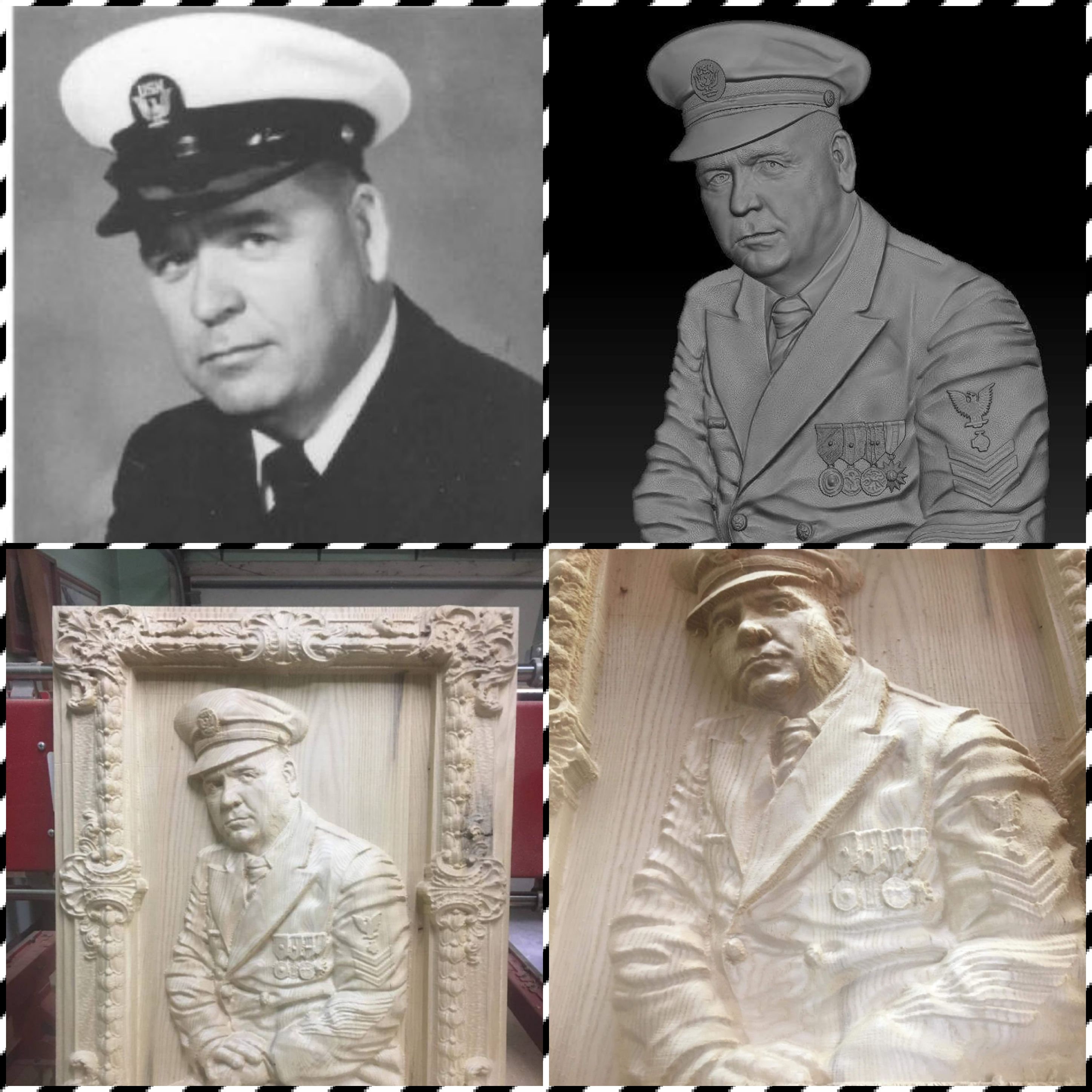 Custom STL Portrait File for CNC Router Based on Your Photo - Etsy