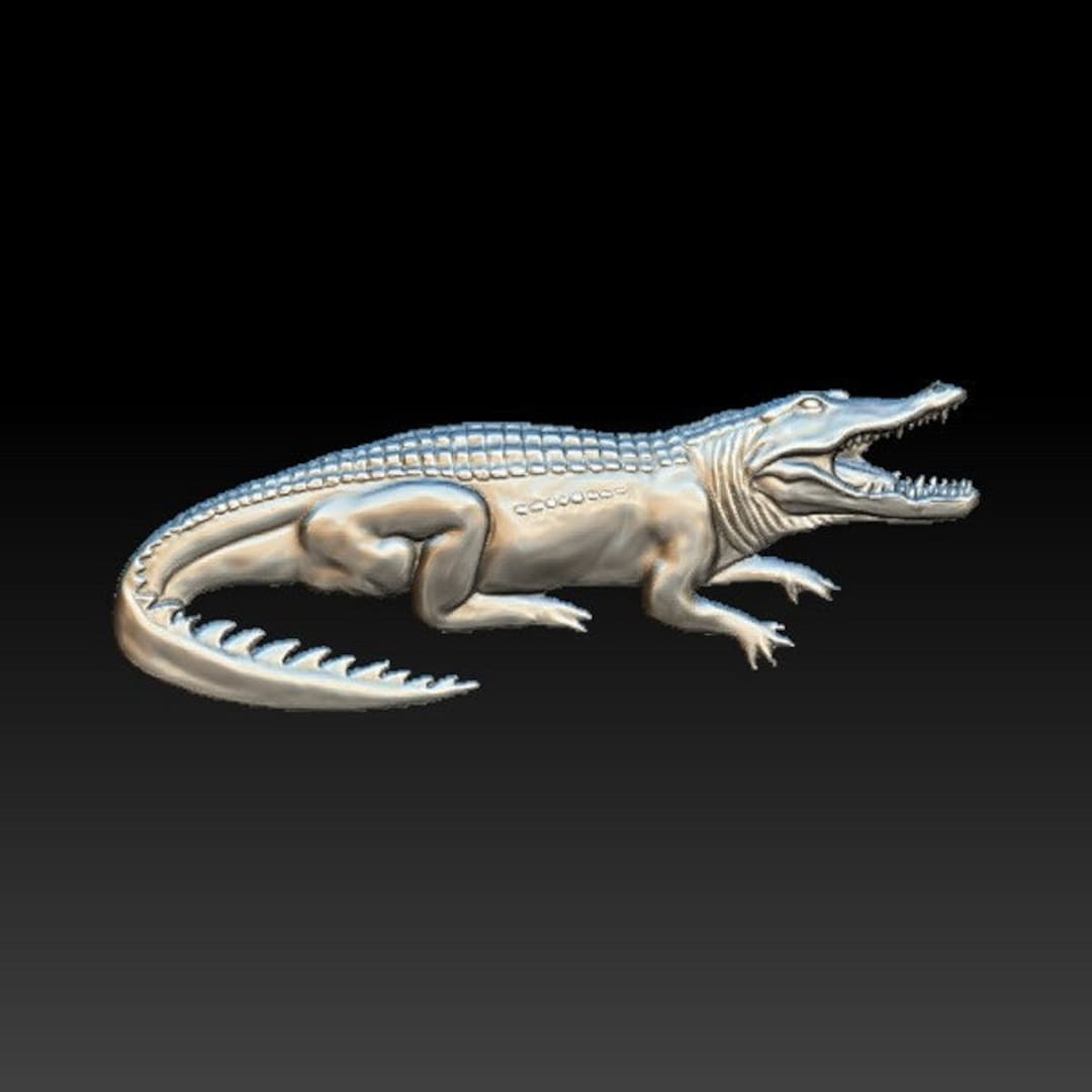 3D STL Model for CNC - Crocodile - Etsy Australia