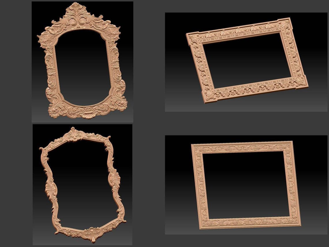 3D STL Model 40 Pcs Frame Models Set 2 | Etsy