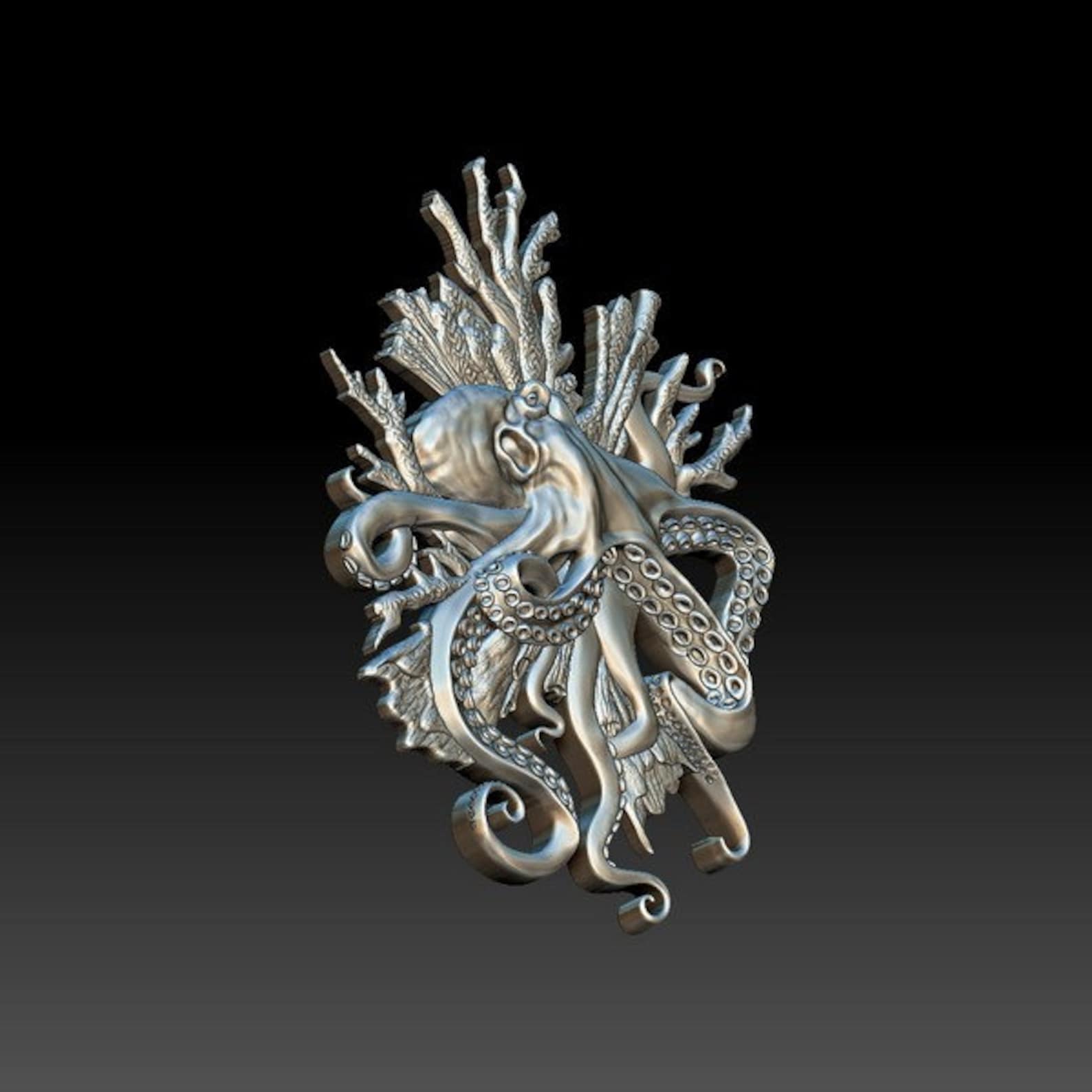 3D STL File for CNC - Octopus V2 - Etsy