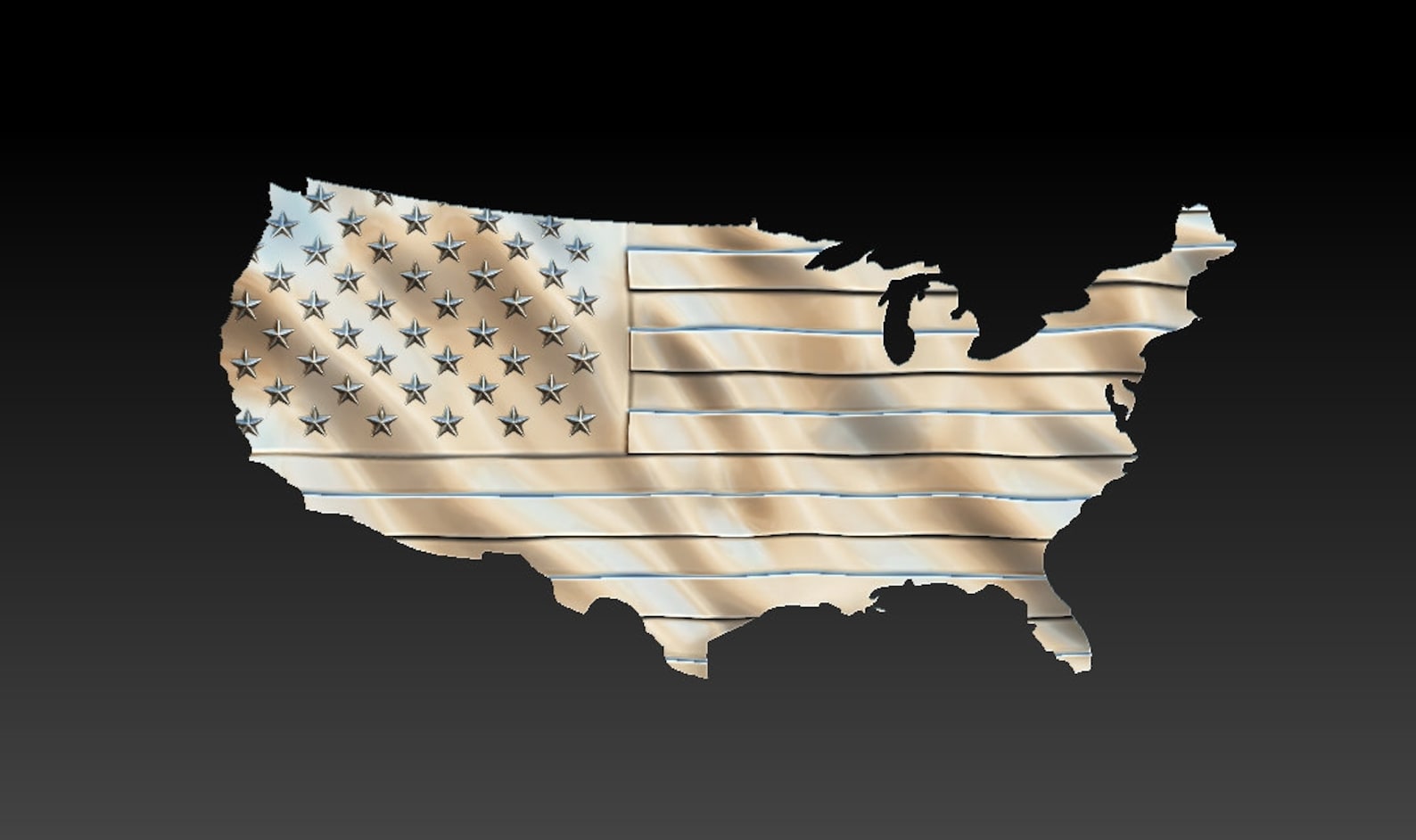 3D STL Models for CNC - 14 Set USA Flags - 14 Stl Files With Hi Details ...