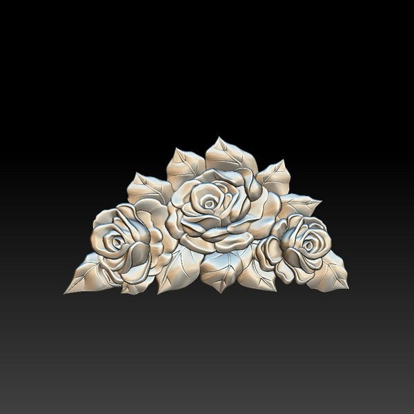 3D STL File for CNC Rose - Etsy