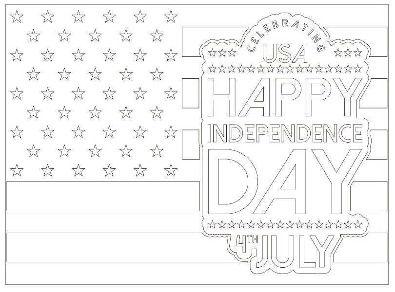Vector File for CNC and Laser Engraving - 4th July - Etsy