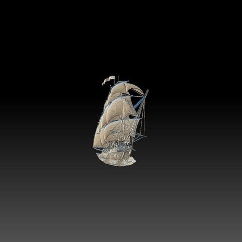 3D STL File for CNC Ship_04 - Etsy