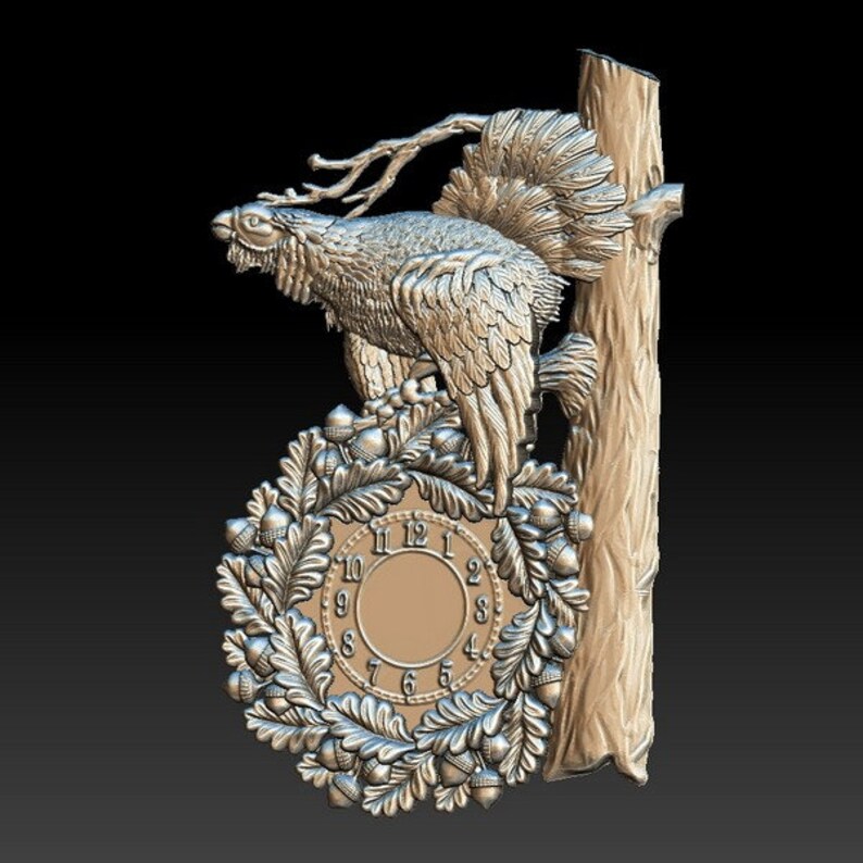 3D STL Model Wall Clock 31 - Etsy