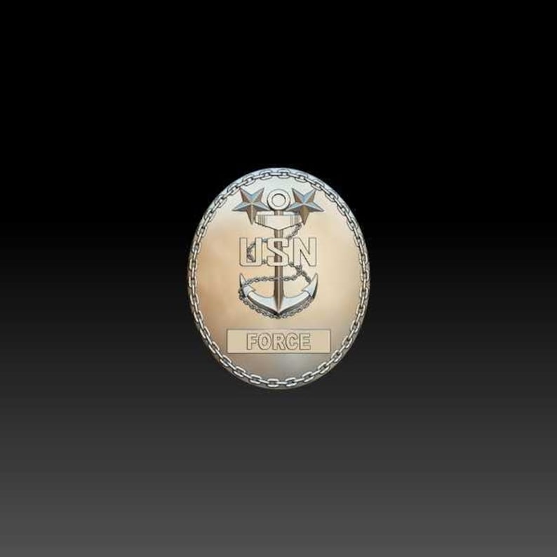 3D STL Model for CNC 5 Set Badge of the USN - Etsy