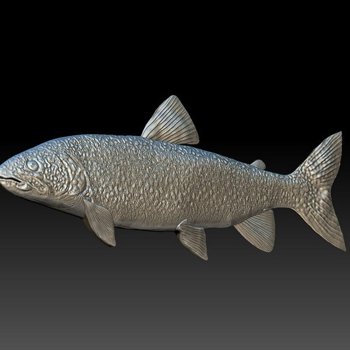3D STL File for CNC Fish Salmon - Etsy