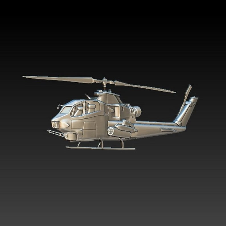 3D STL File for CNC Helicopter - Etsy