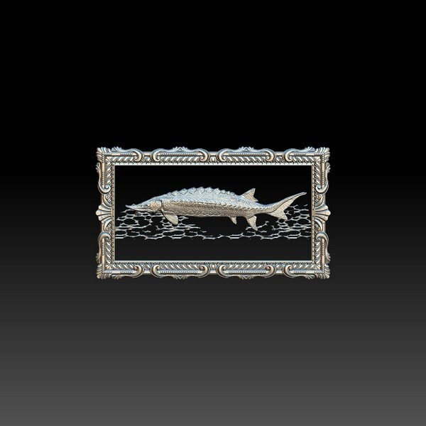 3D STL Model for CNC Fish Sturgeon - Etsy