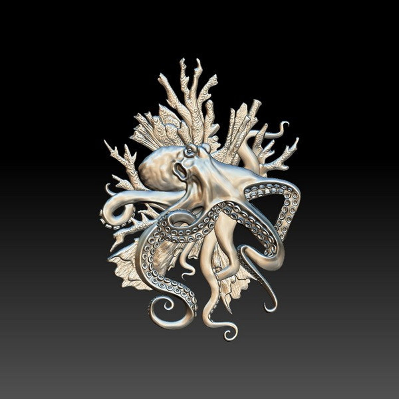 3D STL File for CNC - Octopus V2 - Etsy
