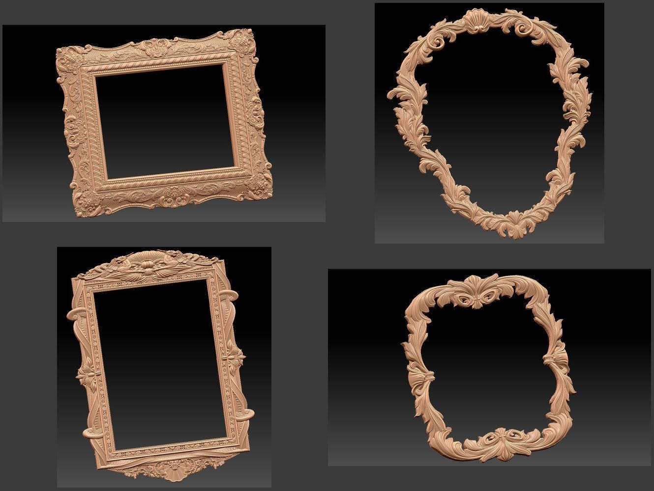 3D STL Model - 40 Pcs Frame Models - Set #2 - Etsy