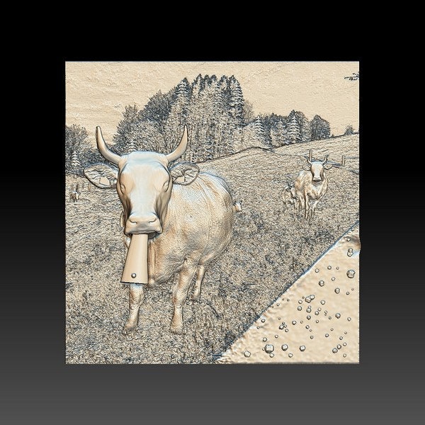 3D STL File for CNC Cow V2 - Etsy