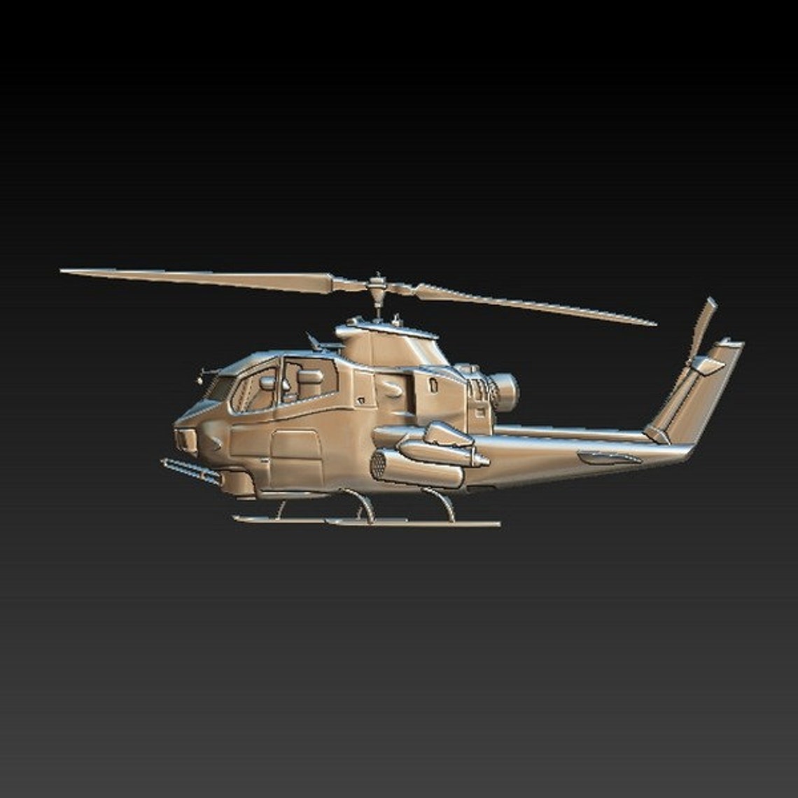 3D STL File for CNC Helicopter - Etsy