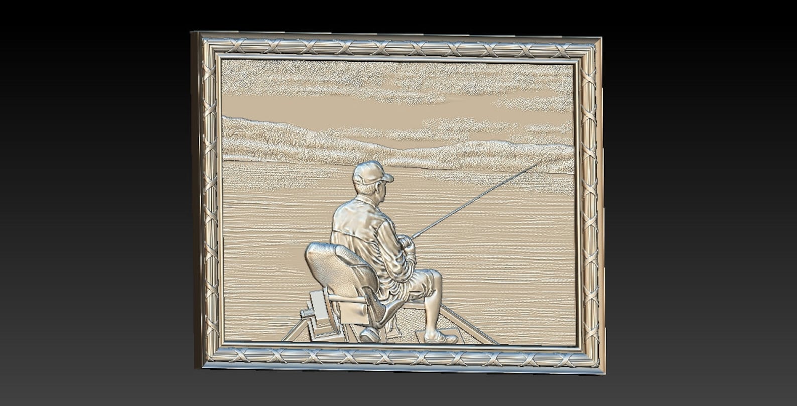 3D STL File for CNC Fisher Fishing - Etsy