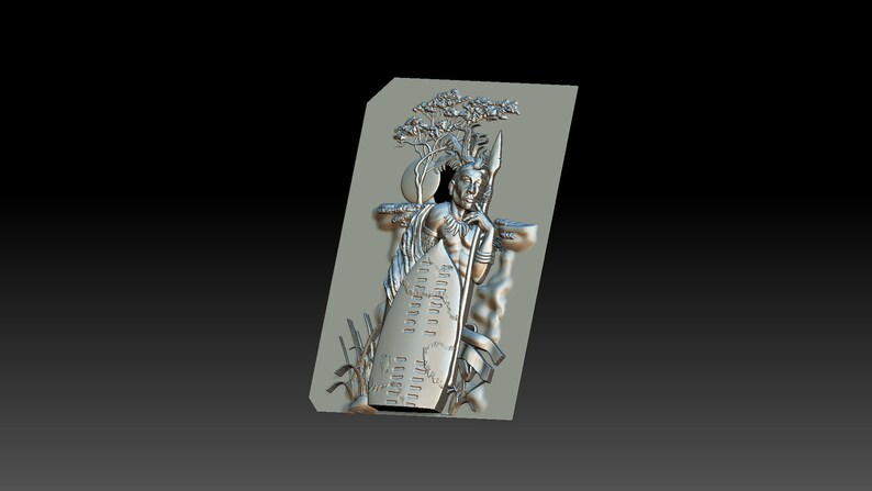 3D STL File for CNC Scene Africa V2 - Etsy