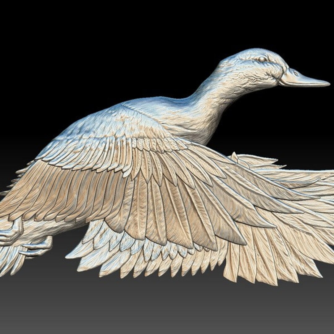 3D STL File for CNC - Duck V3 - Etsy