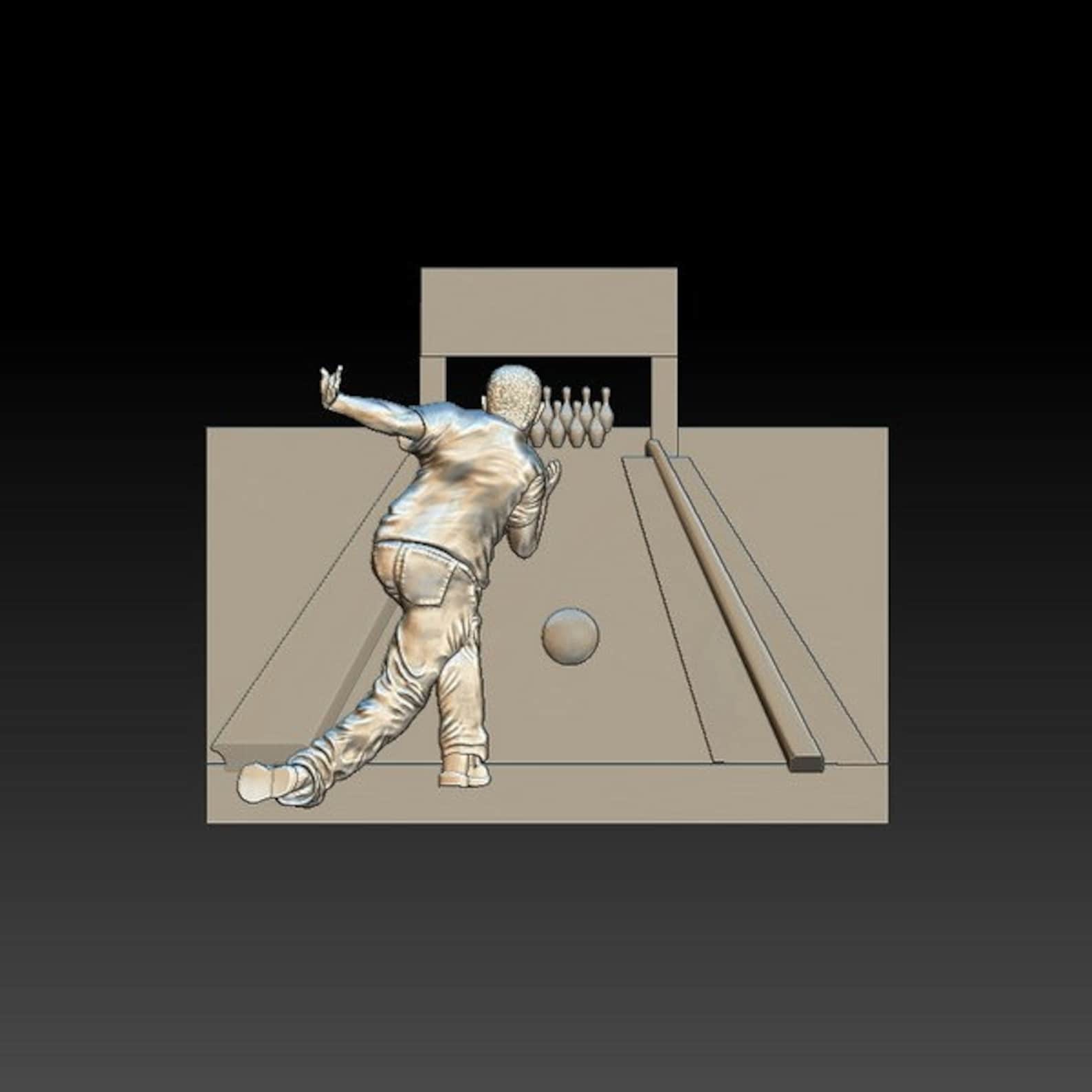3D STL File for CNC - Bowling - Etsy