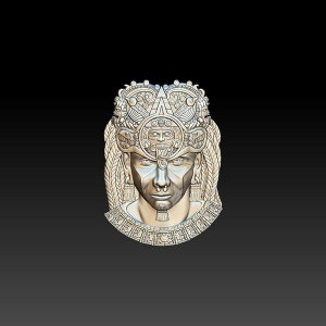 3D STL Model for CNC - Mayan Head - Etsy