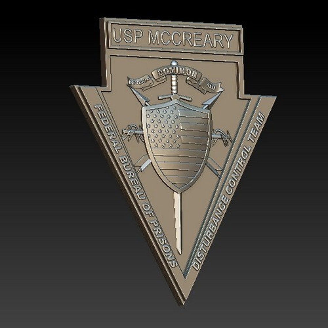 3D STL Model for CNC Badge With Shield - Etsy