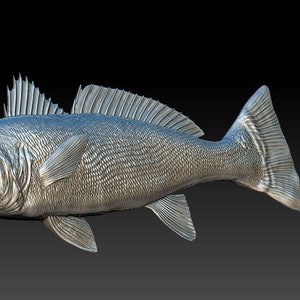 3D STL File for CNC - Red Fish - Etsy