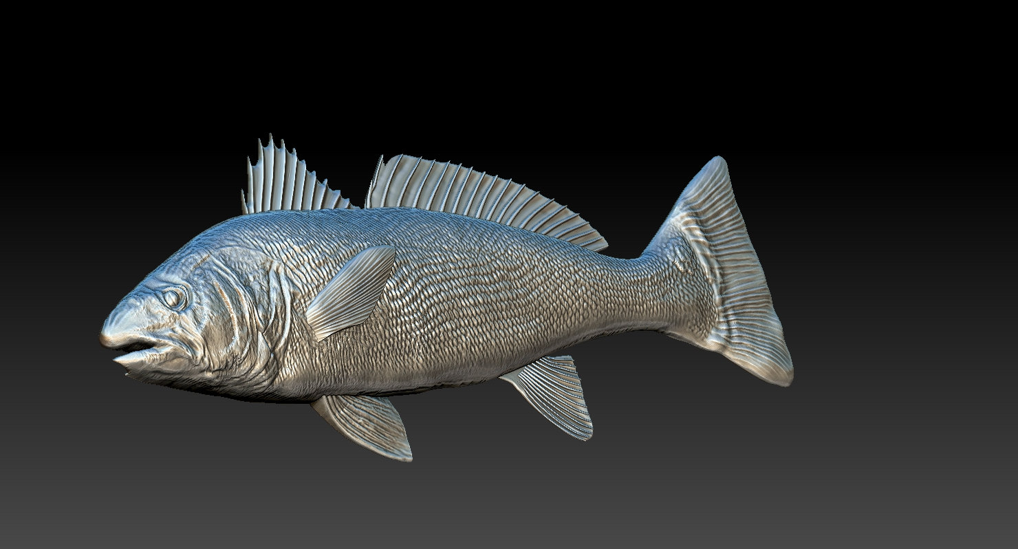 3D STL File for CNC - Red Fish - Etsy