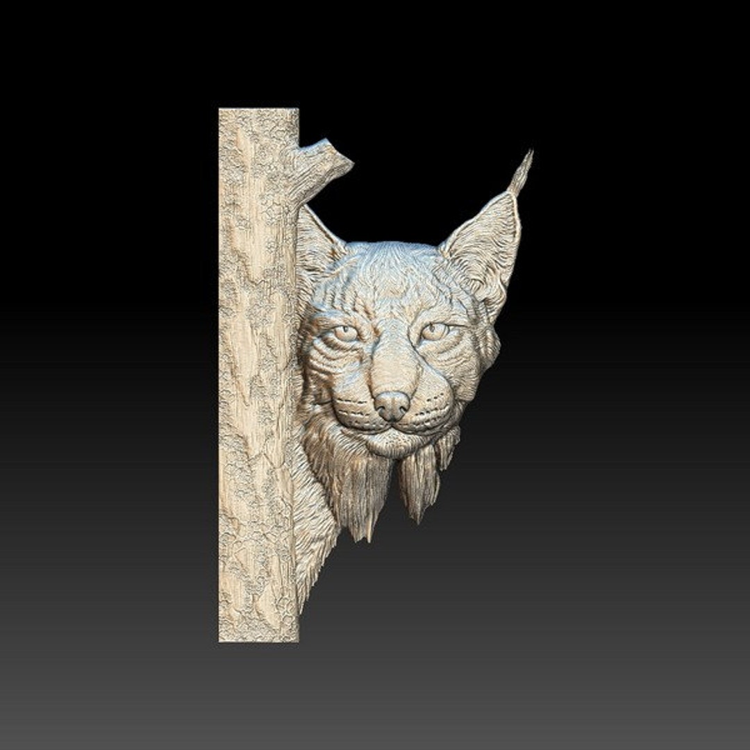 3D STL File for CNC - Wild Cat - Etsy