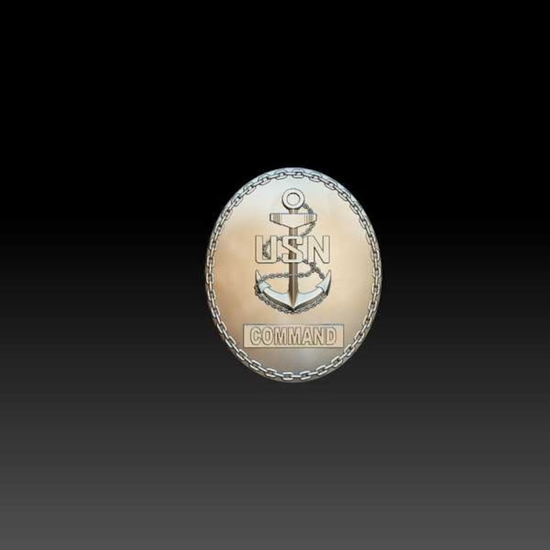 3D STL Model for CNC 5 Set Badge of the USN - Etsy