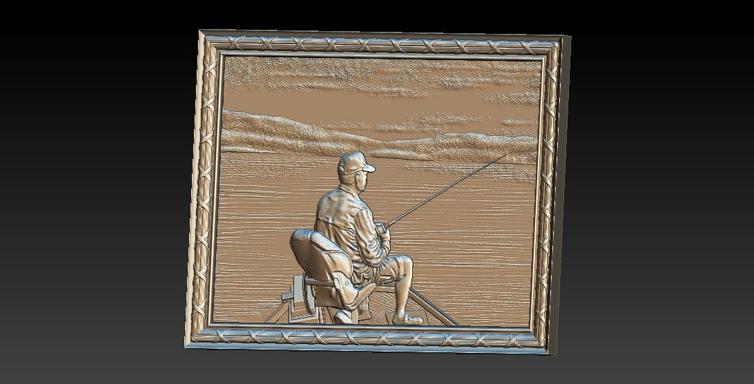 3D STL File for CNC Fisher Fishing - Etsy