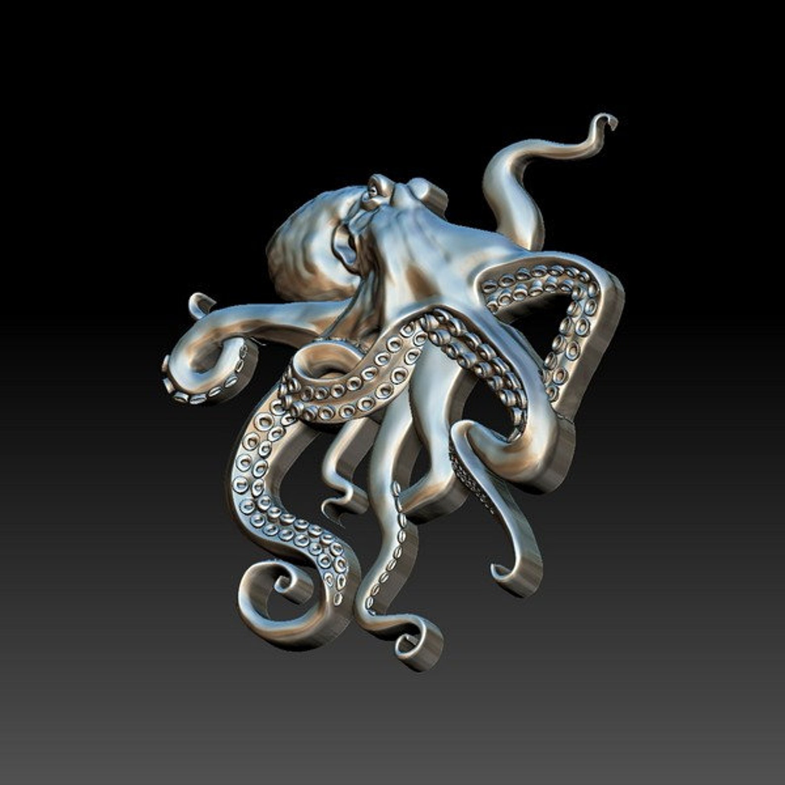 3D STL File for CNC - Octopus V1 - Etsy