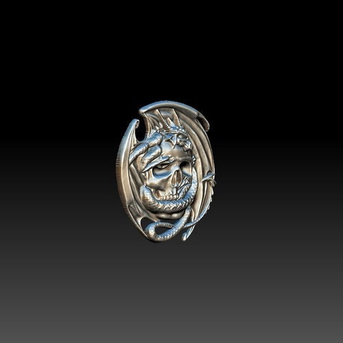 3D STL File for CNC Skull_001 - Etsy